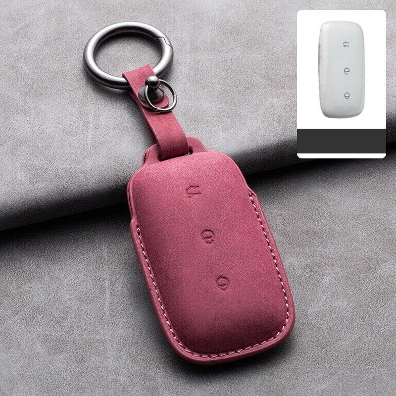 Suede Leather Key Holder for geely ex5 Geely Starray EM-i/EX5 EM-I(MX ...